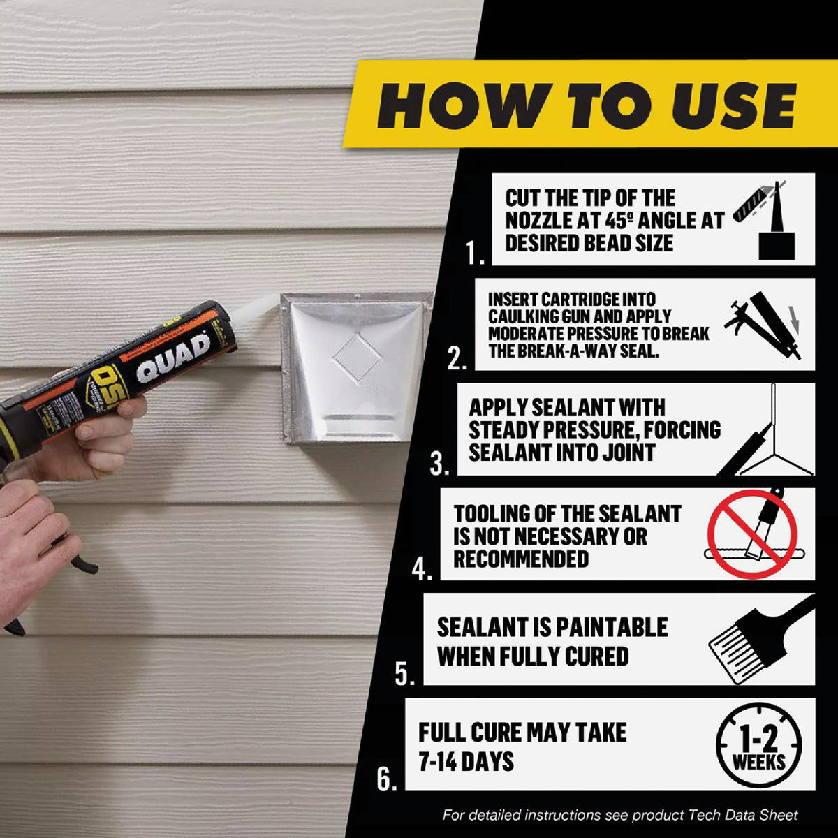 OSI QUAD 10 Oz. Window, Door & Siding Polymer Sealant, Brown | Do it Best