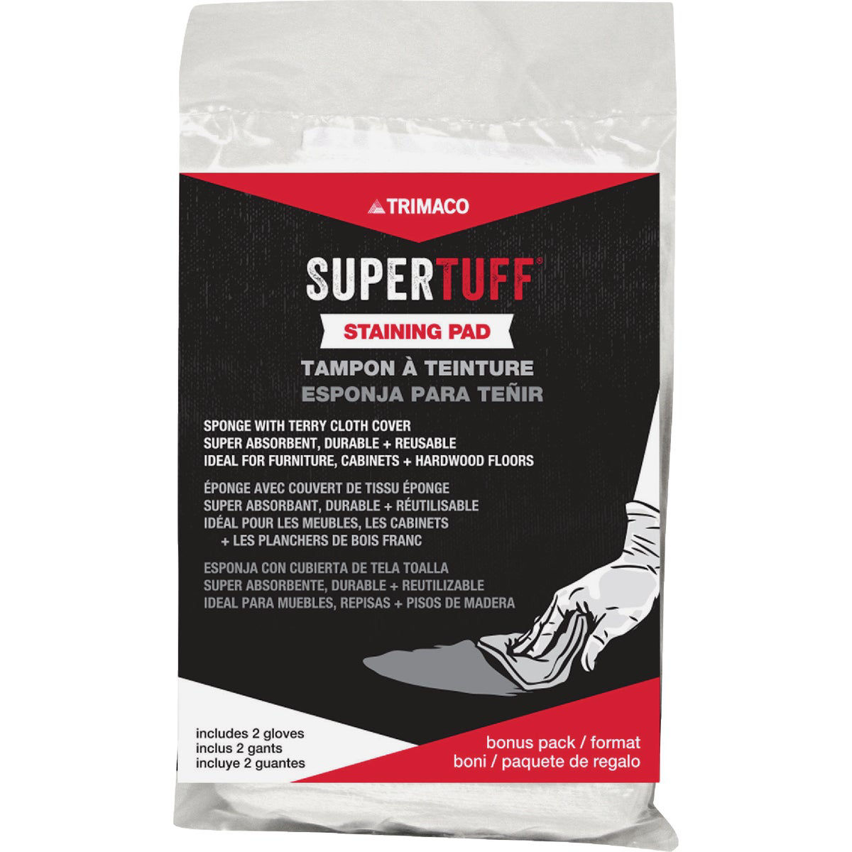 Trimaco SuperTuff 4 In. x 5 In Staining Pad with Free Gloves | Do it Best