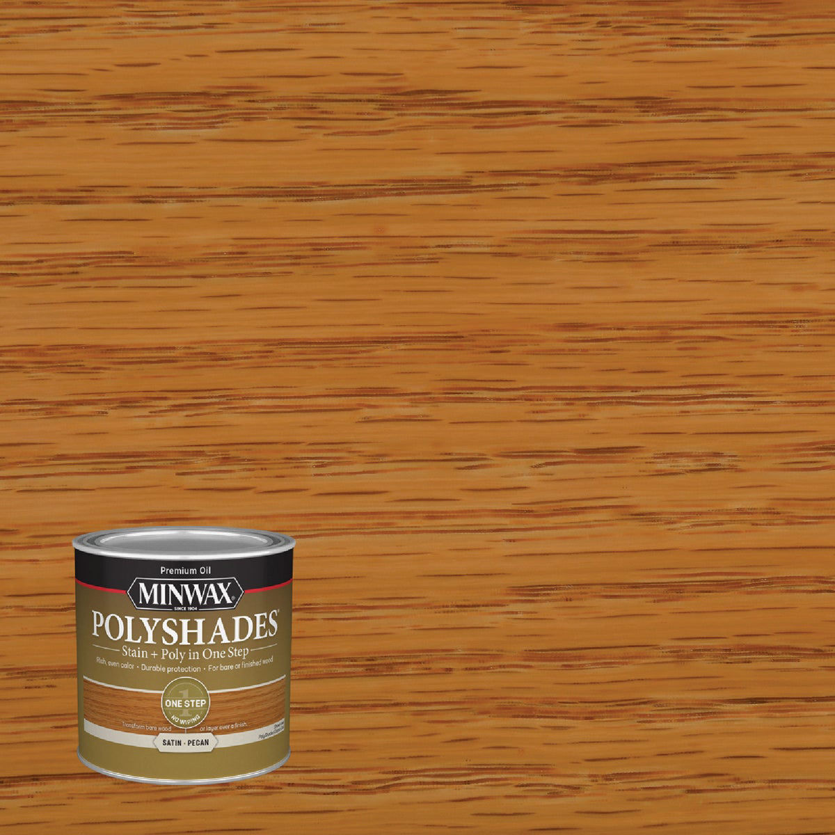 Minwax Polyshades 1/2 Pt. Satin Stain & Finish Polyurethane In 1-Step ...