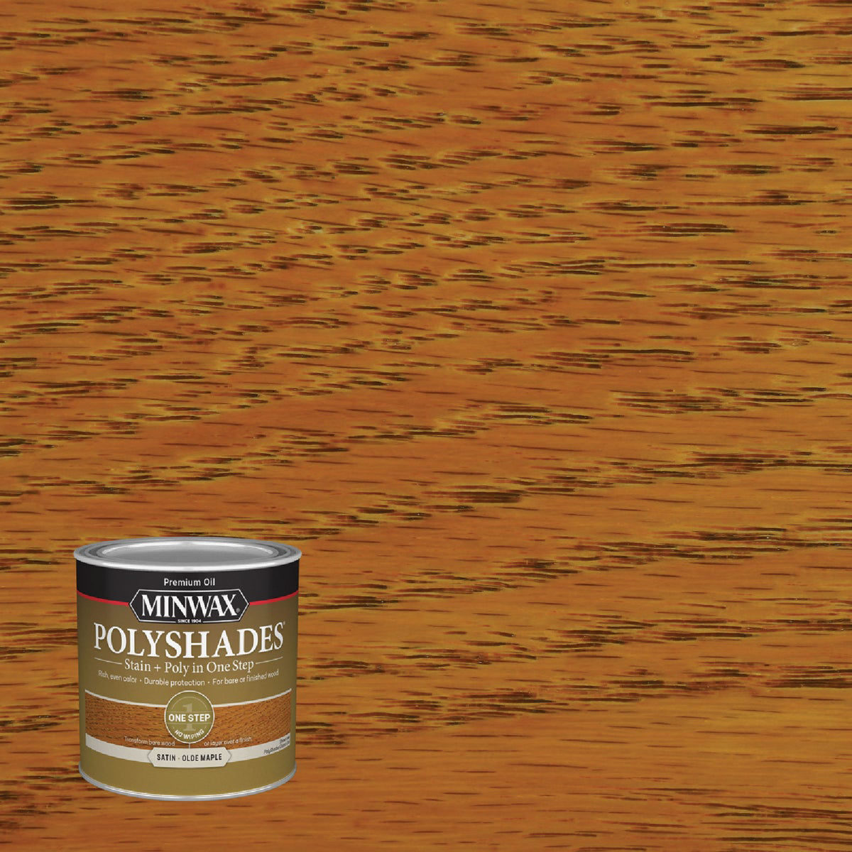 Minwax Polyshades 1/2 Pt. Satin Stain & Finish Polyurethane In 1-Step ...