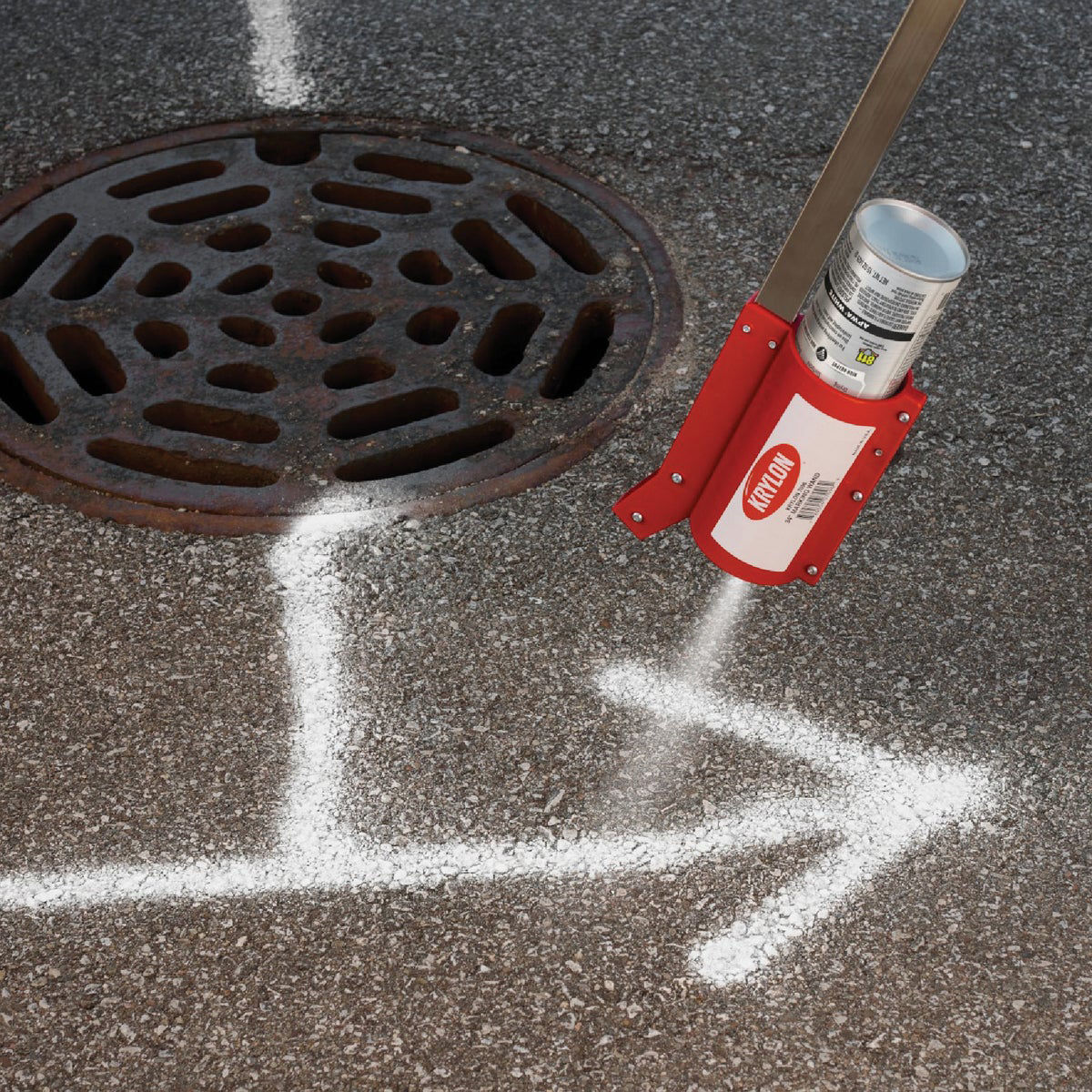 Krylon Mark-It 730008 Industrial SB APWA White Inverted Marking Paint ...