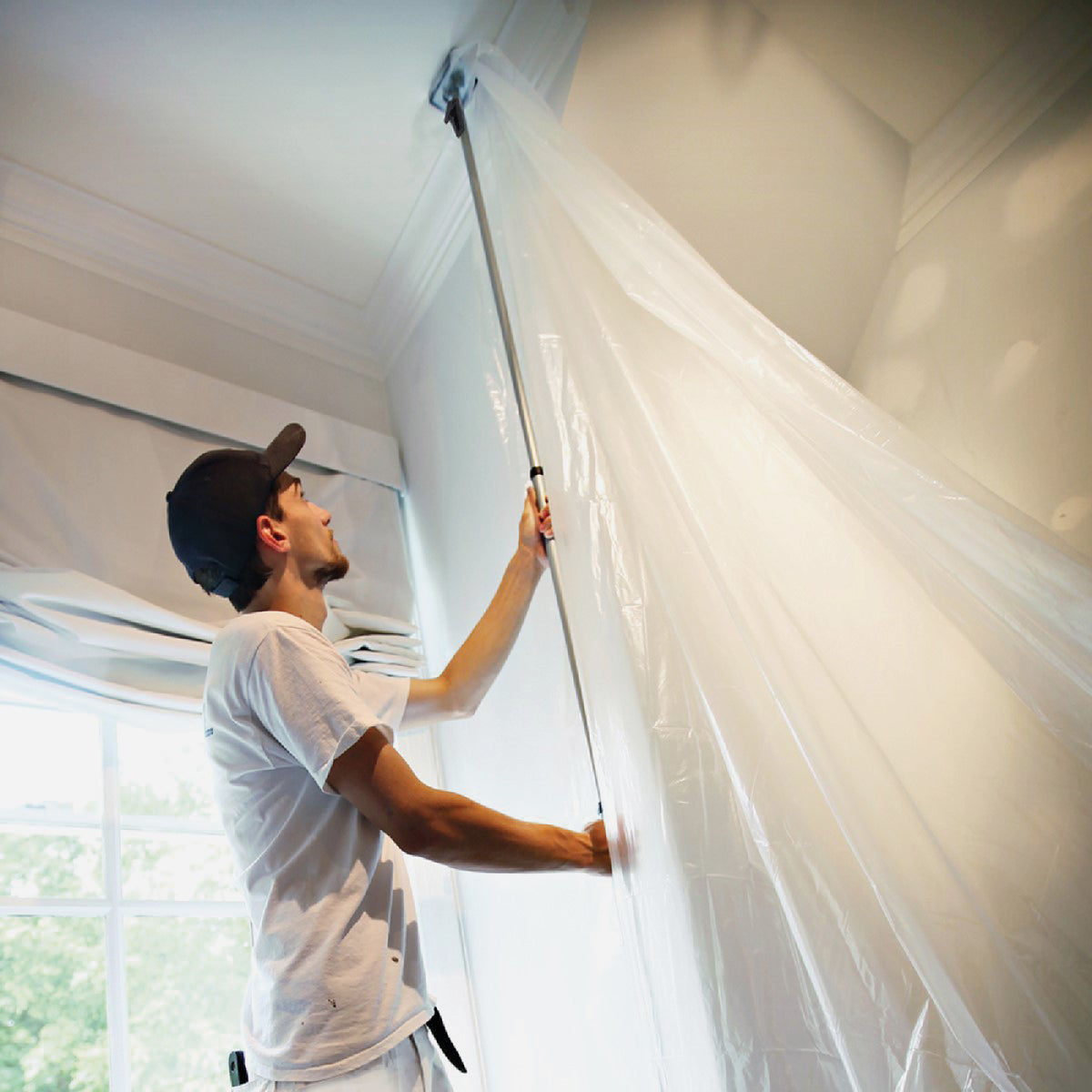 Trimaco E-Z Up Dust Containment Pole Kit With (4) 12 Ft. Poles, Pole ...