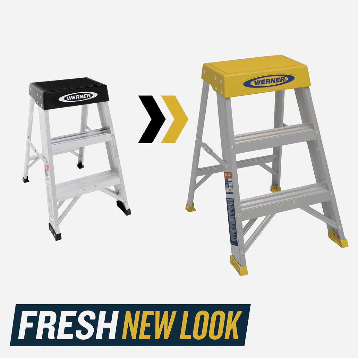 Werner 2 Ft. Aluminum Step Stool with 300 Lb. Load Capacity Type IA ...