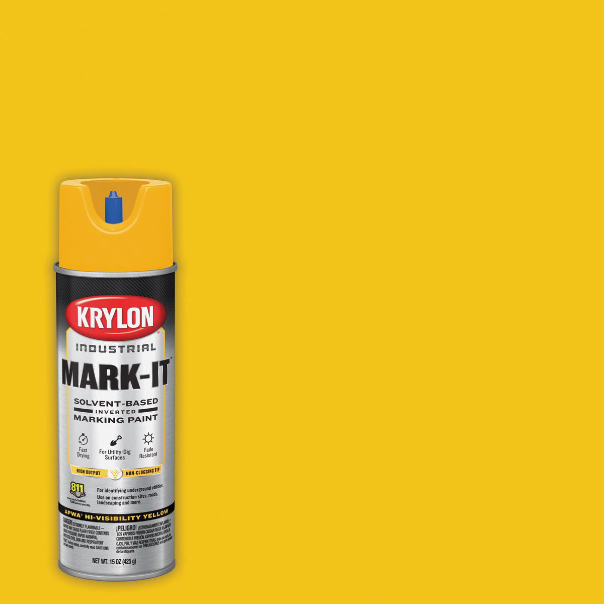 Krylon Mark-It 730508 Industrial SB APWA Hi Visibility Yellow Inverted ...