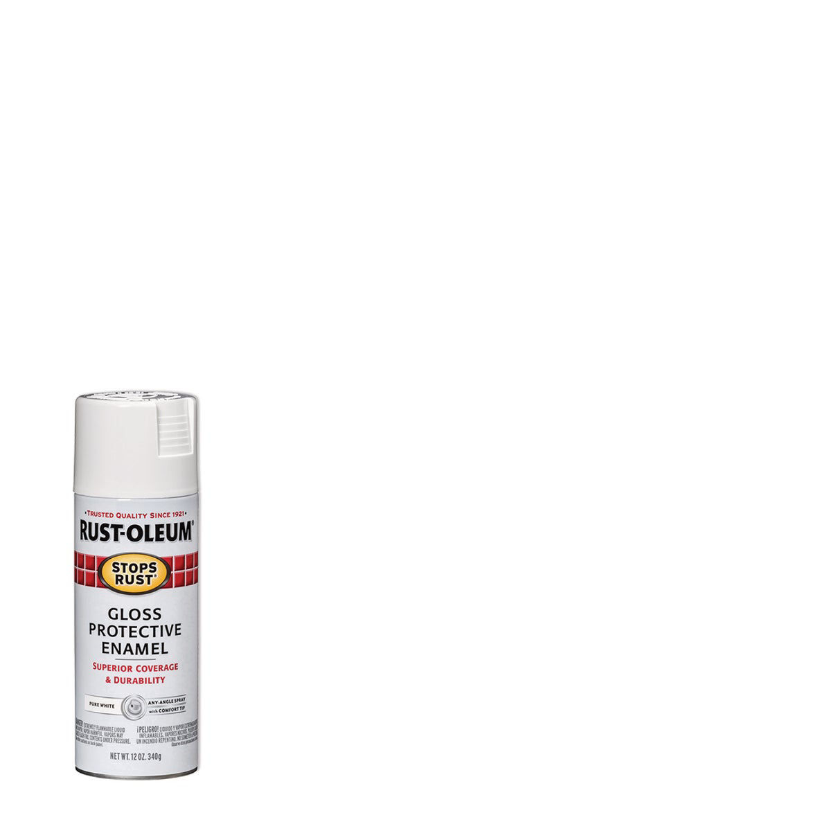 Rust-Oleum Stops Rust 12 Oz. Pure White Gloss Anti-Rust Spray Paint ...