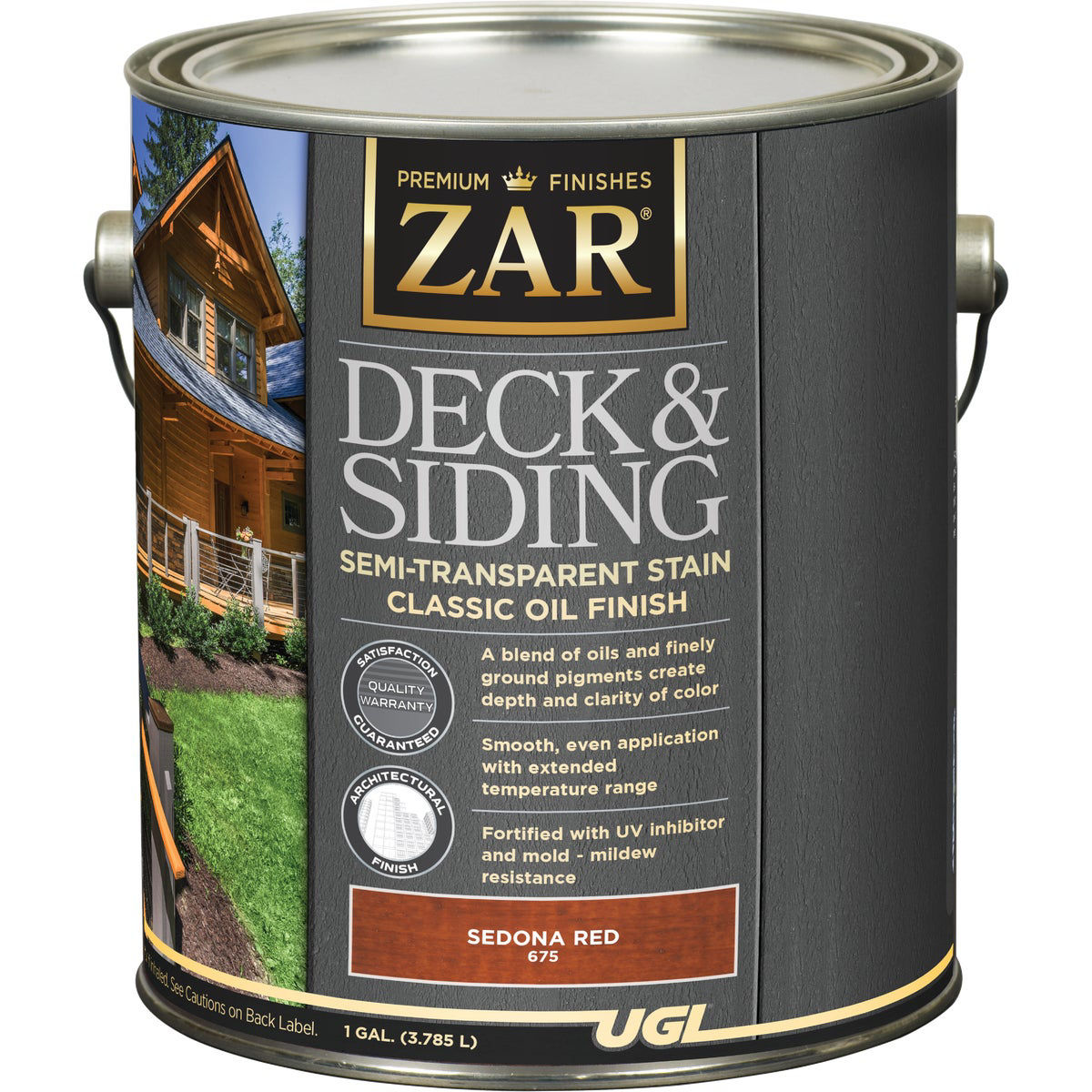 ZAR Semi-Transparent Deck and Siding Stain, Sedona Red, 1 Gal. | Do it Best