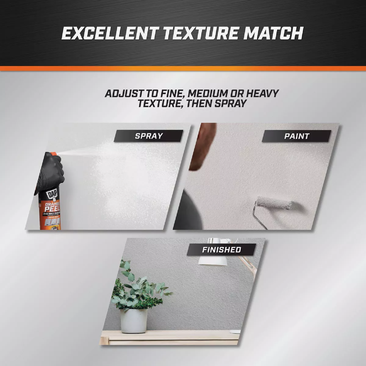 Dap 25 Oz. 2-In-1 Orange Peel Water Base Spray Texture with AimTech ...