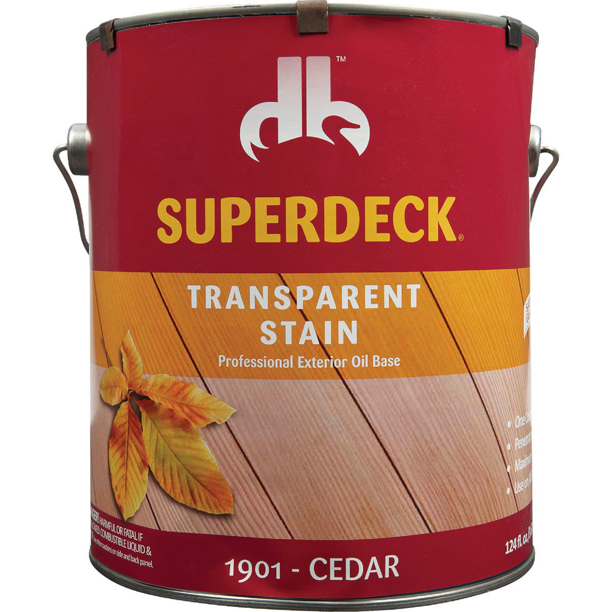 Duckback SUPERDECK VOC Transparent Exterior Stain, Cedar, 1 Gal. | Do ...
