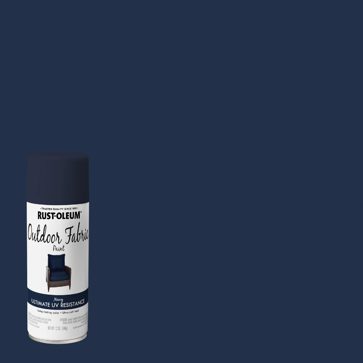 Rust-Oleum 12 Oz. Flat/Matte Outdoor Fabric Spray Paint, Navy | Do it Best