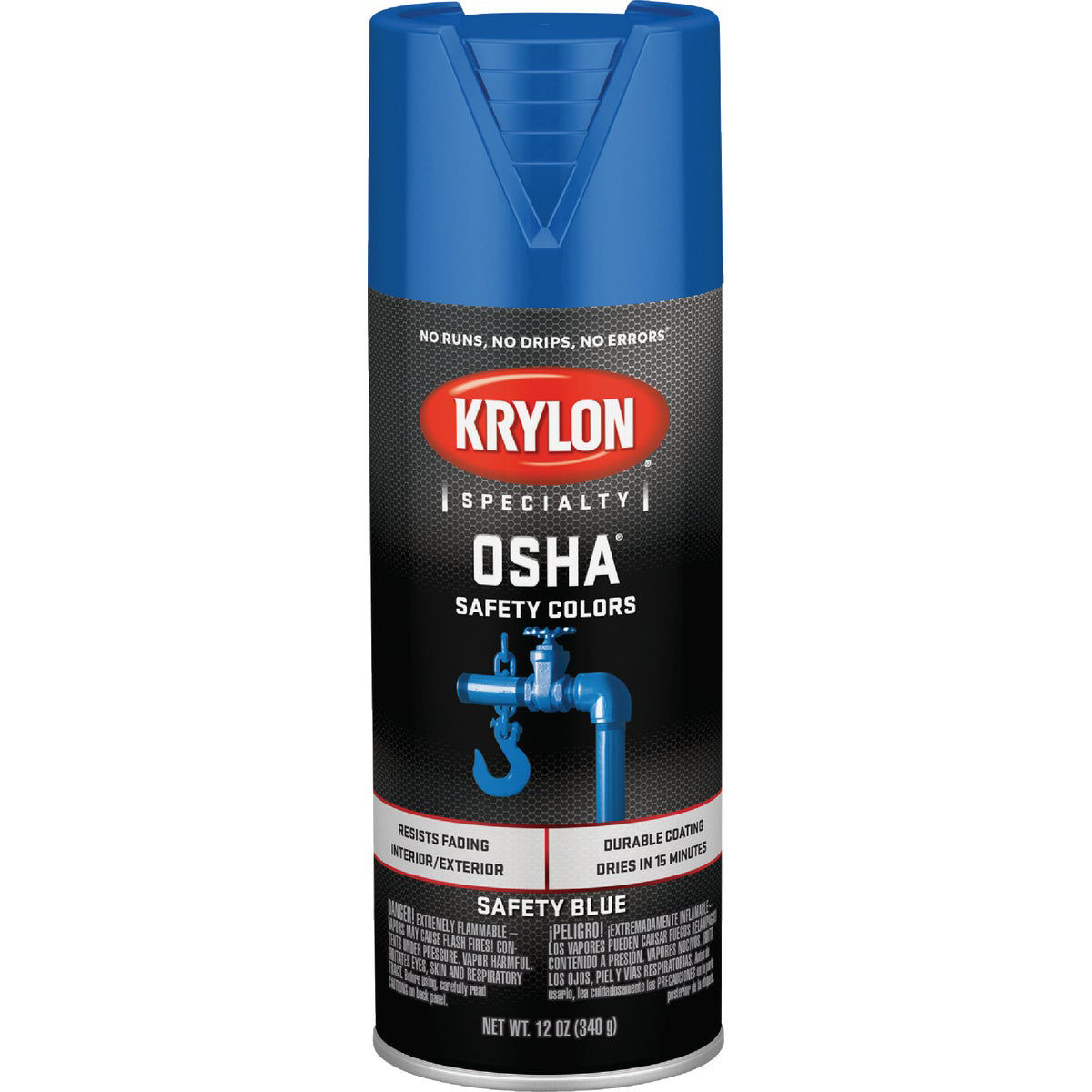 Krylon OSHA 12 Oz. Gloss Spray Paint, Safety Blue | Do it Best