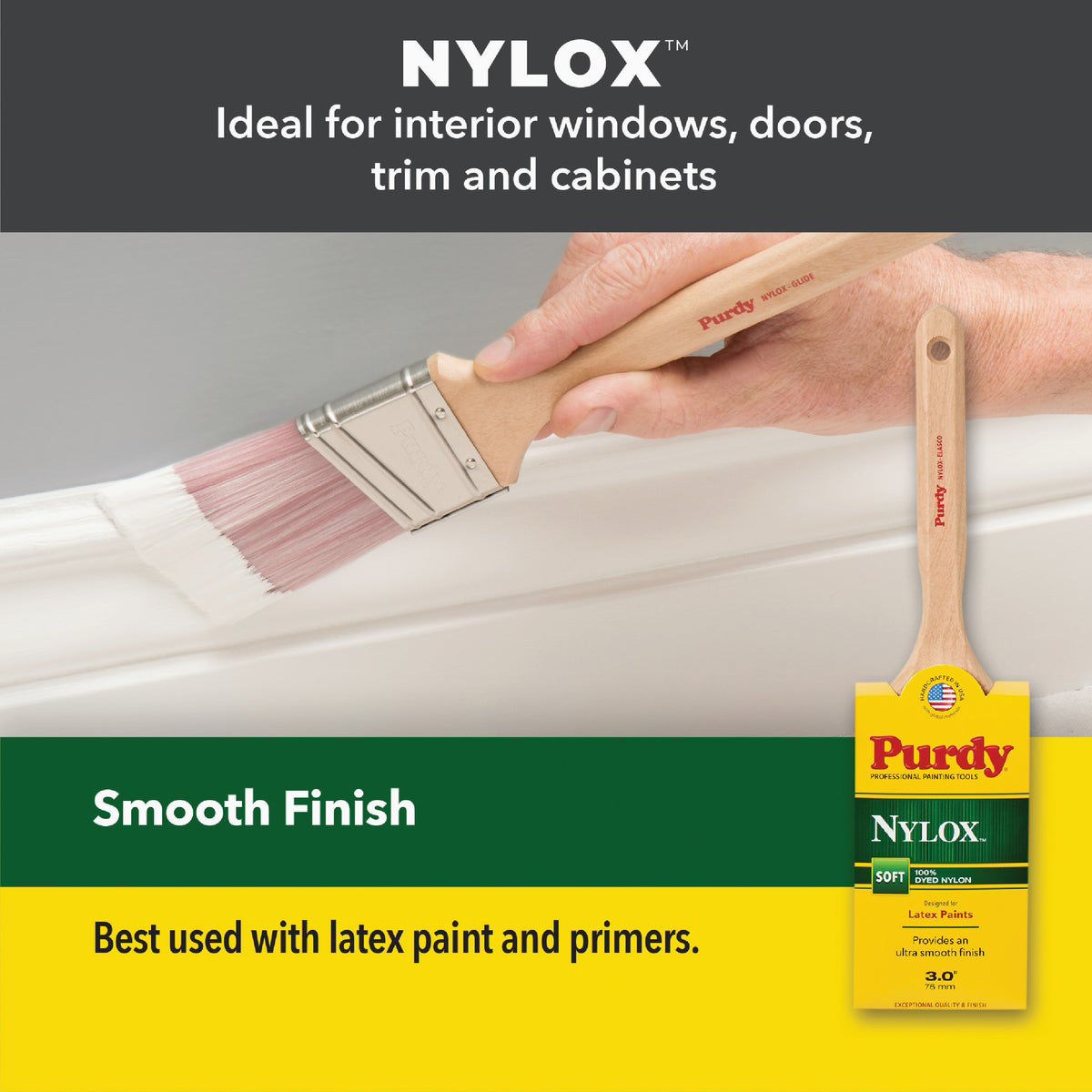 Purdy Nylox Sprig 2-1/2 In. Flat Trim Soft Paint Brush | Do it Best