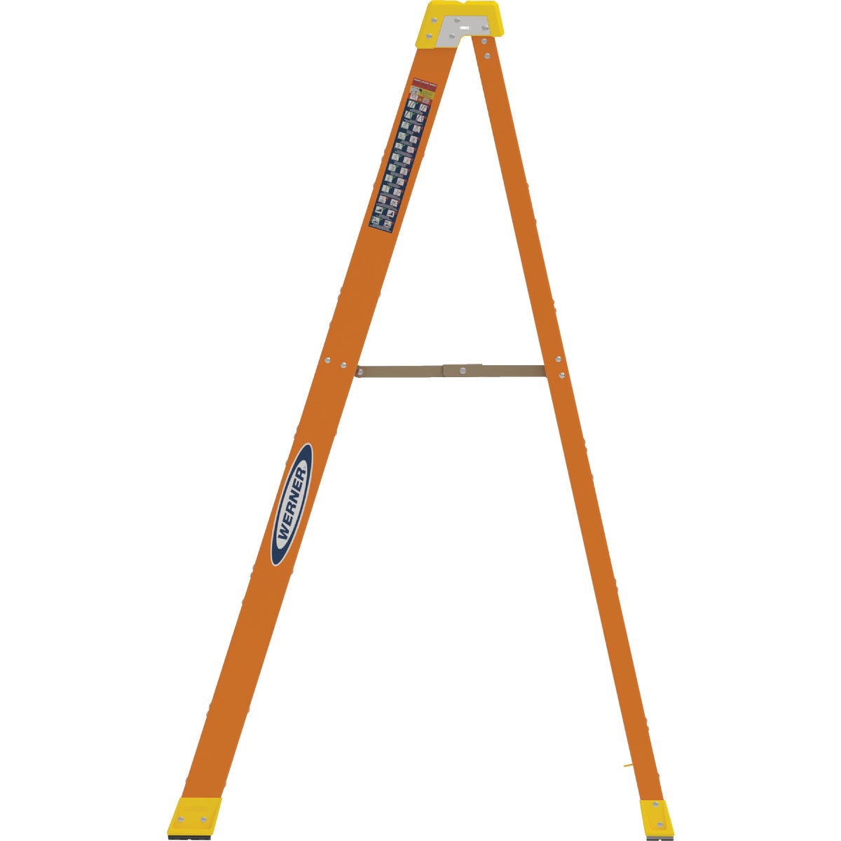 Werner 6 Ft. Fiberglass Step Ladder with 300 Lb. Load Capacity Type IA ...