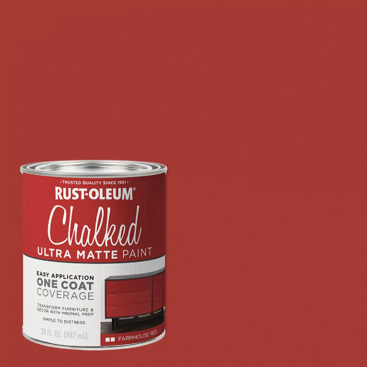 Rust-Oleum Chalked Ultra Matte Farmhouse Red 30 Oz. Chalk Paint | Do it ...