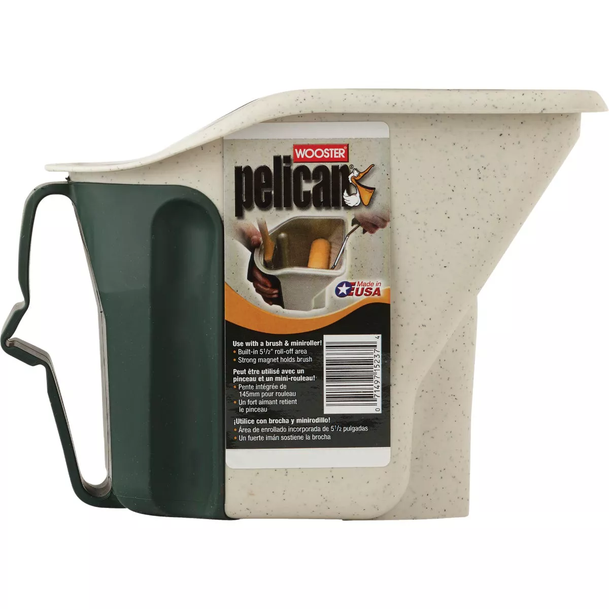 Wooster Pelican 1 Qt. Gray & Red Painter's Bucket with Magnetic Brush ...
