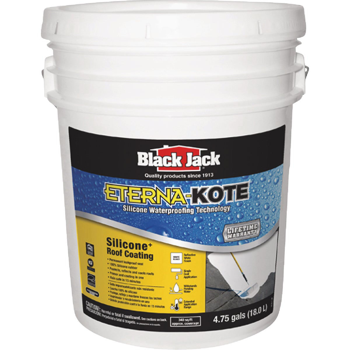 Black Jack Eterna-Kote 5 Gal. Silicone+ Roof Coating | Do it Best