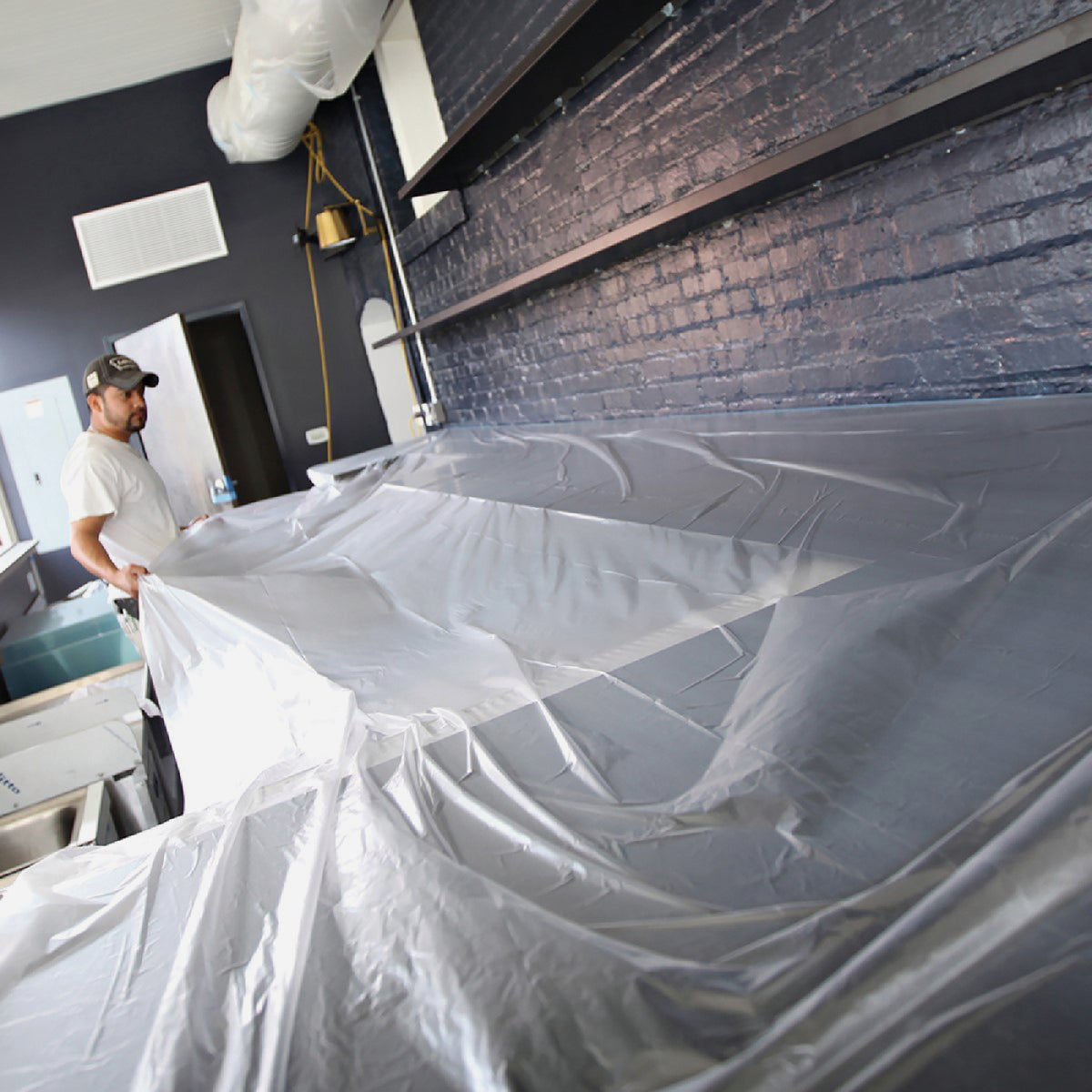 Trimaco Easy Mask 2.4m x 22m Tape & Drape with PerfectEdge Tape | Do it ...