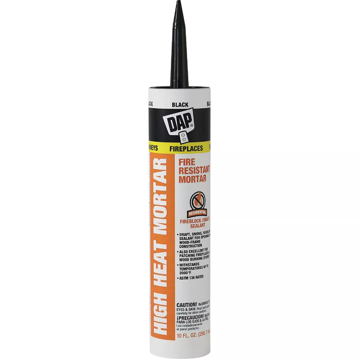Dap 10.1 Oz. Black Fire Resistant Mortar Hi-Temp Sealant | Do it Best