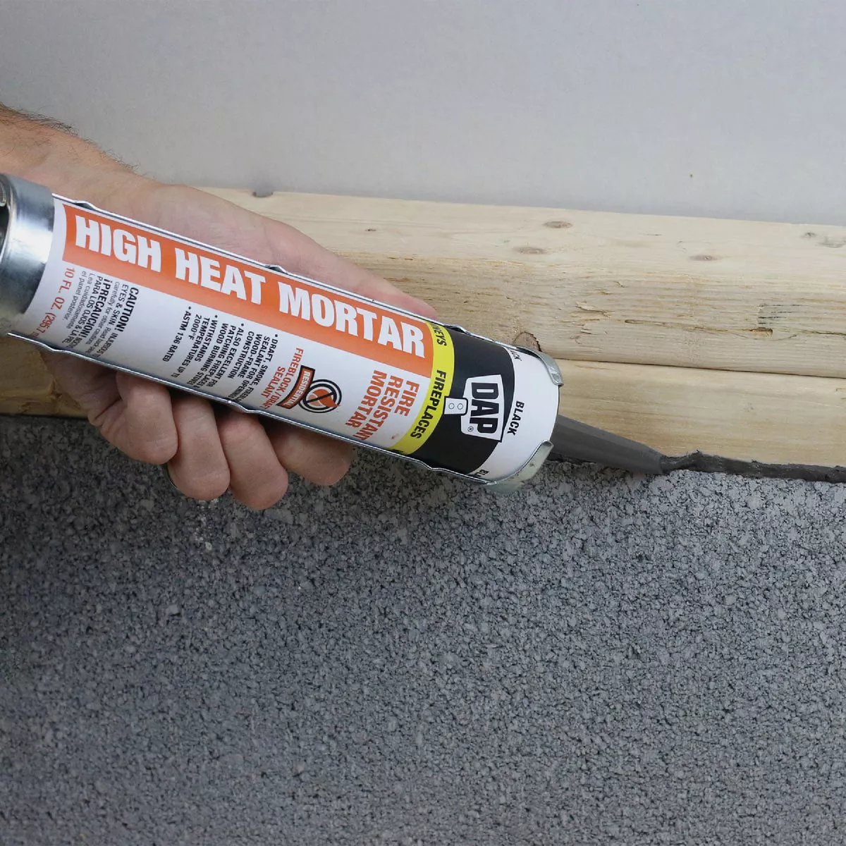 Dap 10.1 Oz. Black Fire Resistant Mortar Hi-Temp Sealant | Do it Best