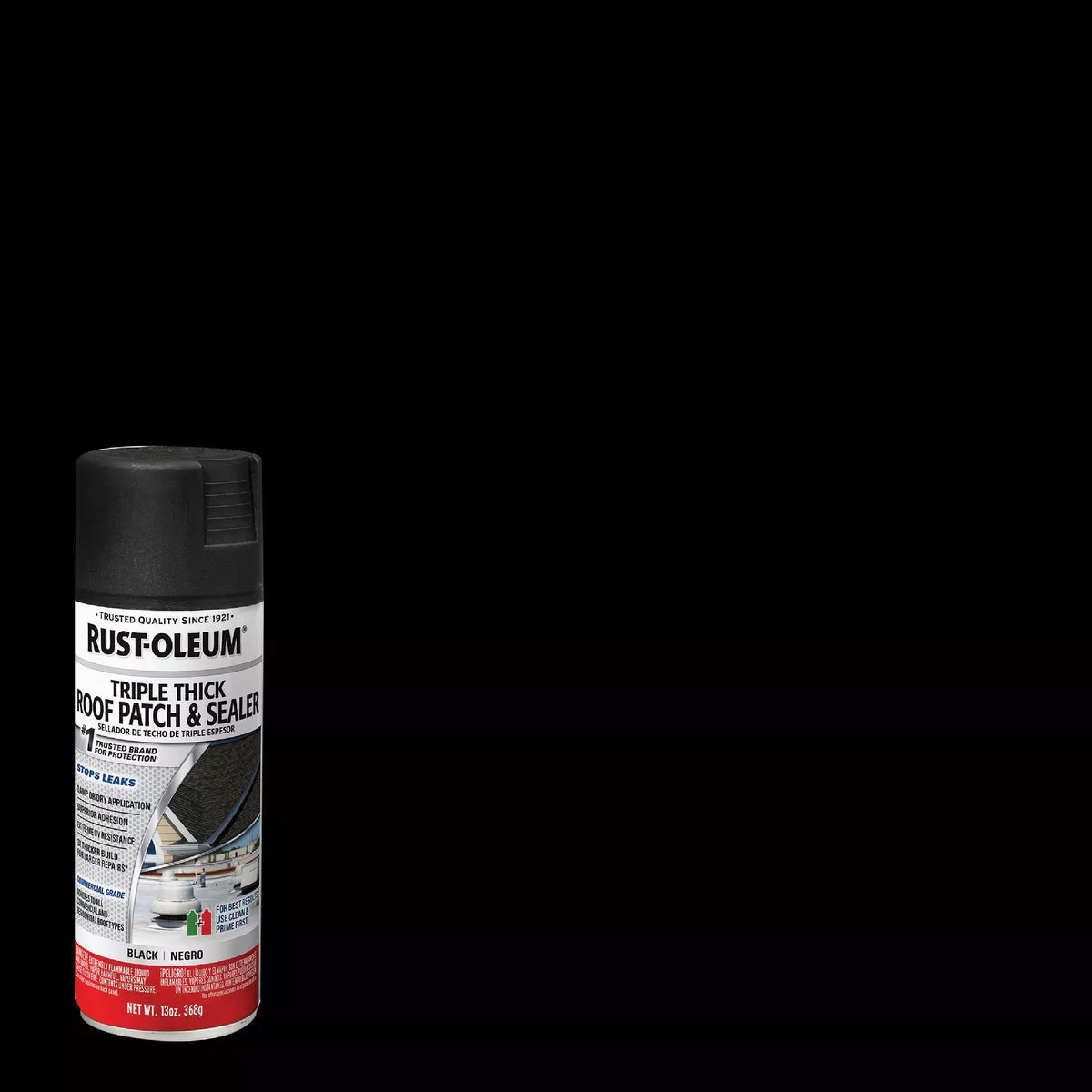 Rust-Oleum 13 Oz. Roofing Triple Thick Roof Patch & Sealer Black Spray ...