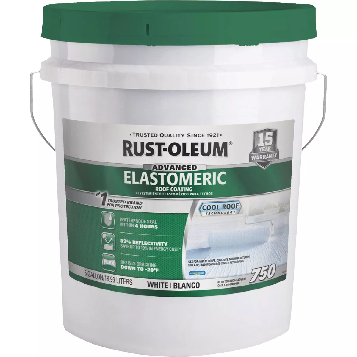 Rust-Oleum 750 5 Gal. 15-Year Elastomeric Roof Coating | True Value ...