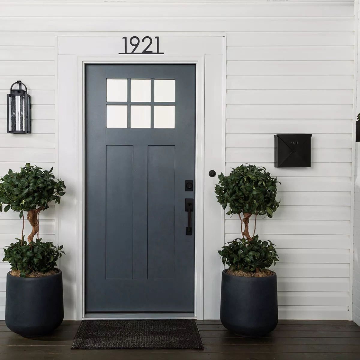 Rust-Oleum Stops Rust 1 Qt. Satin Alpine Gray Door and Trim Paint | Do ...