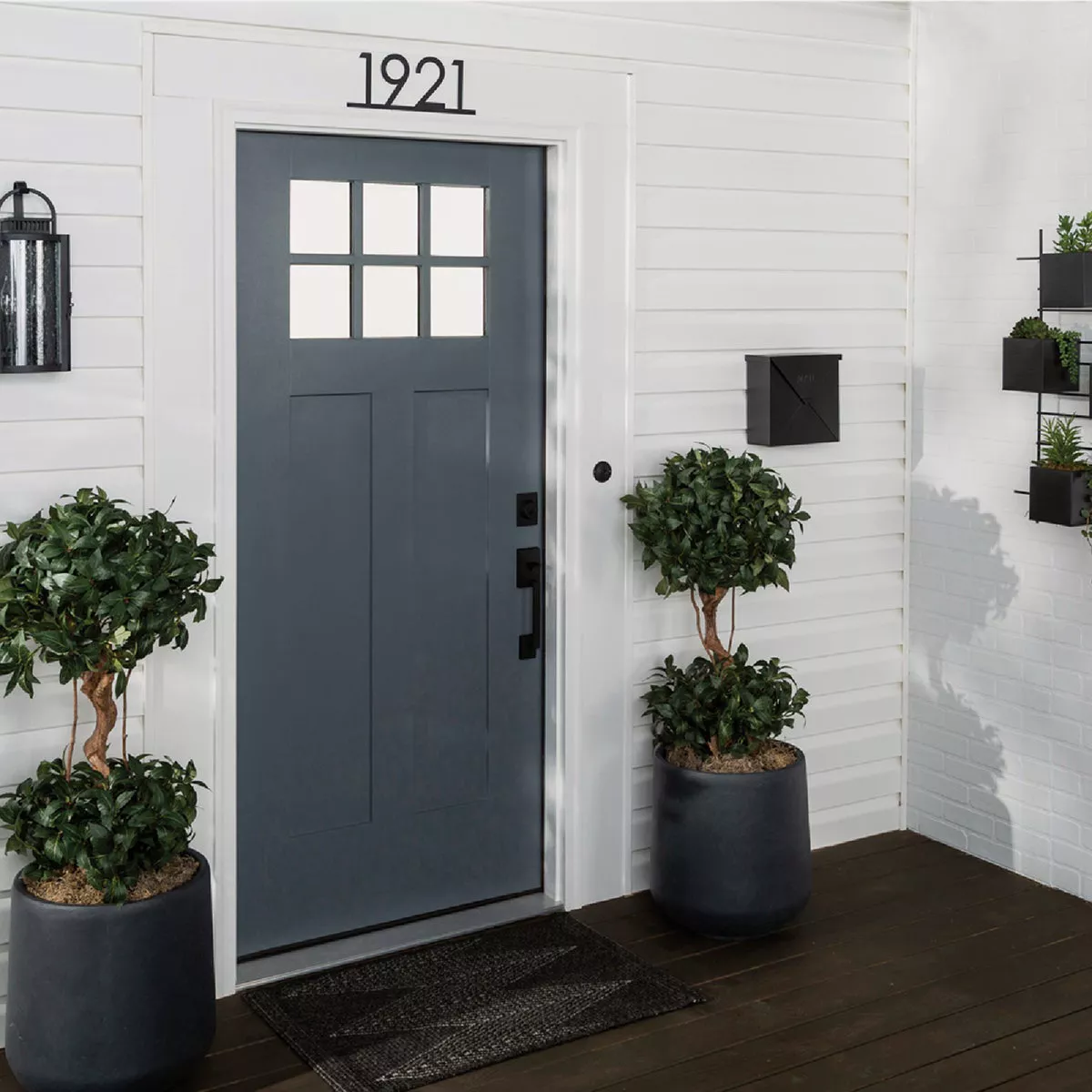 Rust-Oleum Stops Rust 1 Qt. Satin Alpine Gray Door and Trim Paint | Do ...