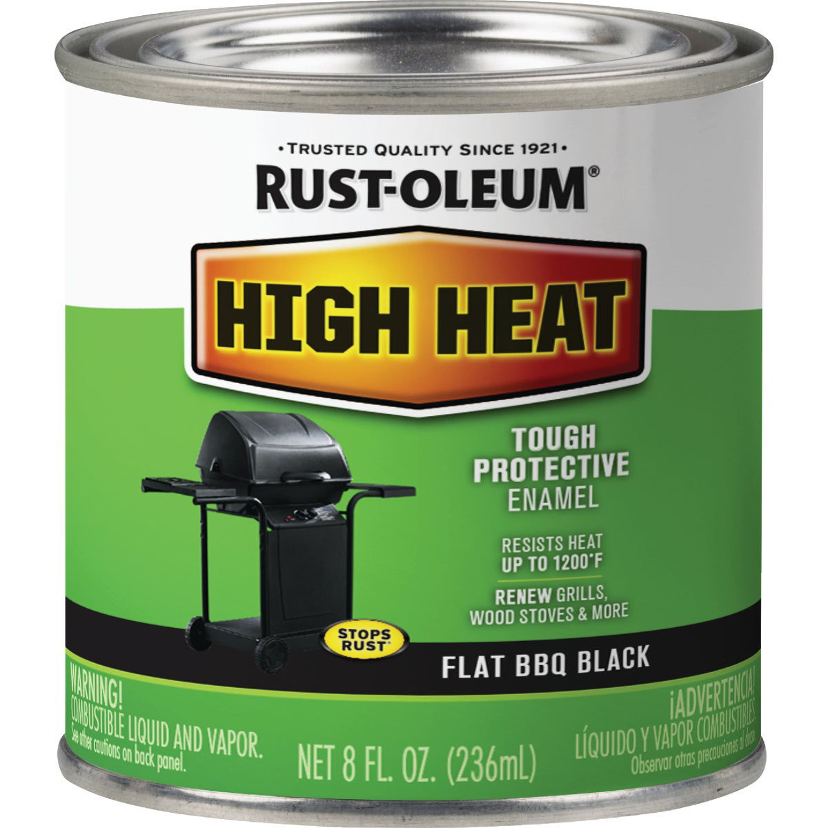 Rust-Oleum Flat High Heat Enamel, BBQ Black, 1/2 Pt. | Do it Best