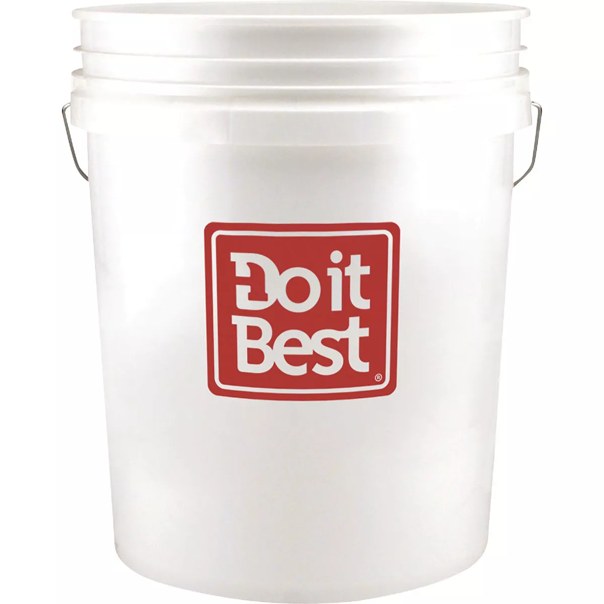 Do it Best 5 Gal. White Bucket with Red Logo Do it Best