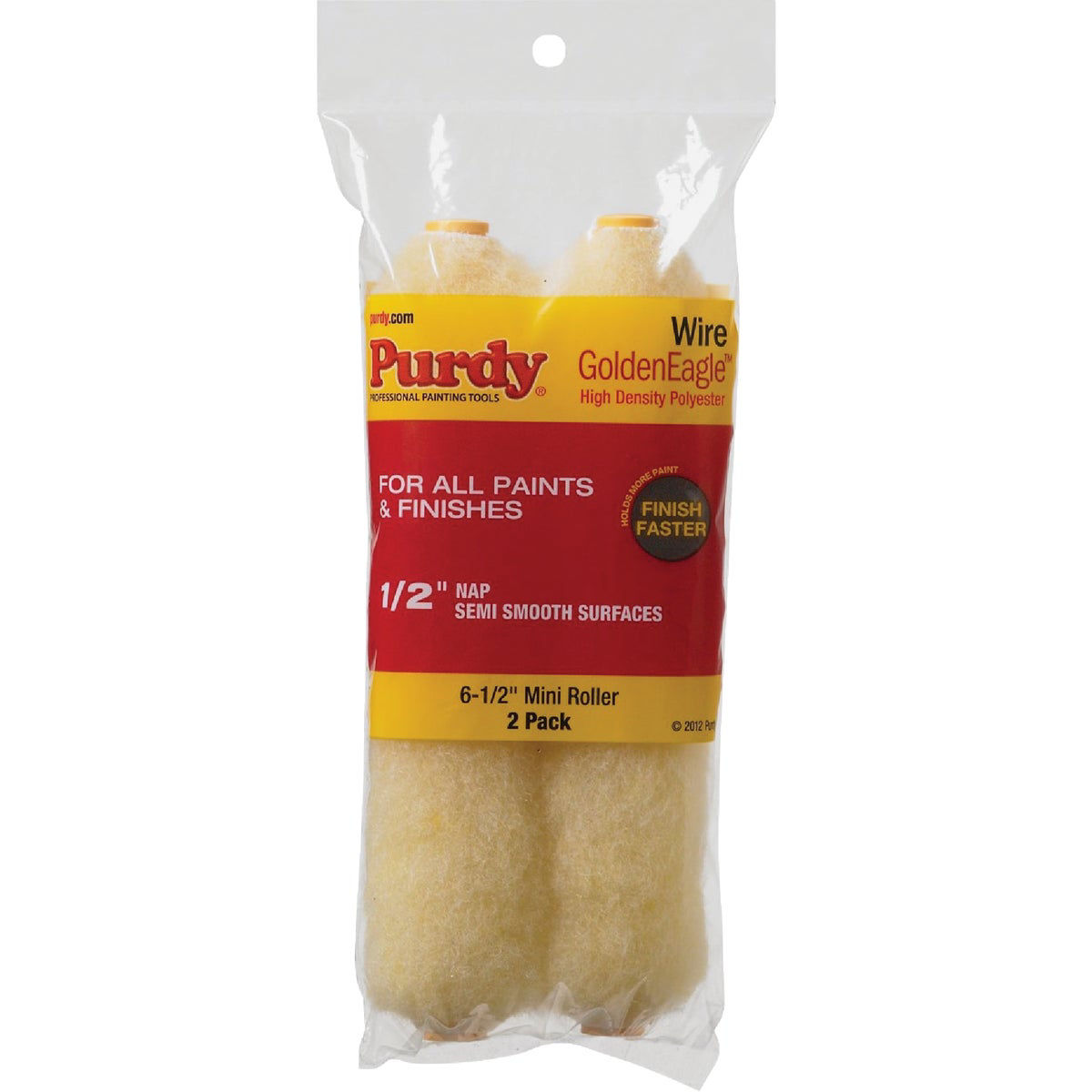 Purdy Golden Eagle 6-1/2 In. x 1/2 In. Mini Knit Fabric Roller Cover (2 ...