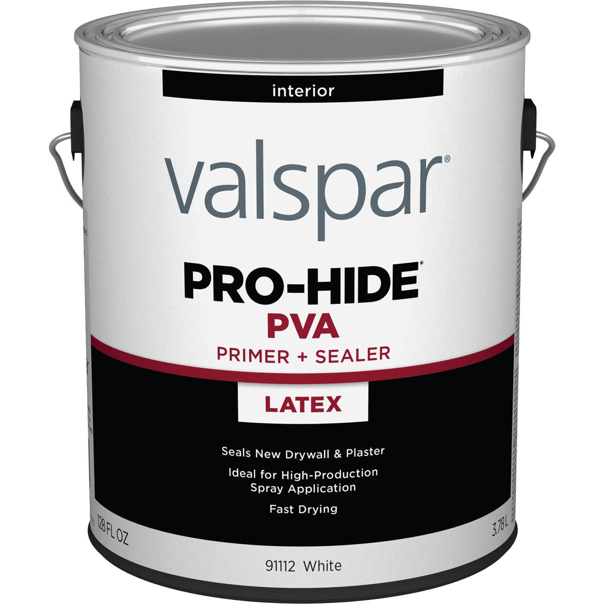 Valspar Pro-Hide PVA Interior Latex Drywall Primer, White, 1 Gal. | Do ...