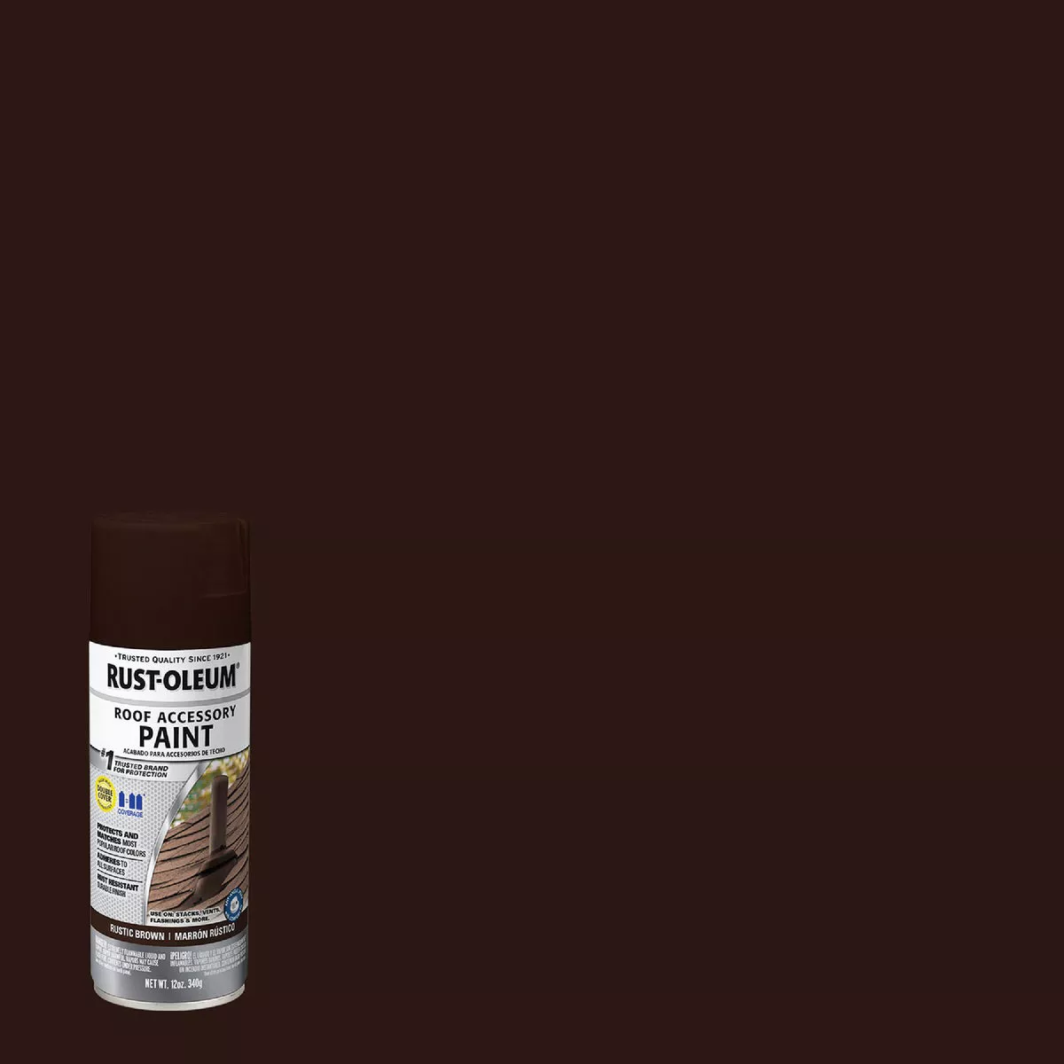Rust-Oleum Stops Rust Roof Accessory 12 Oz. Rustic Brown Flat Anti-Rust ...