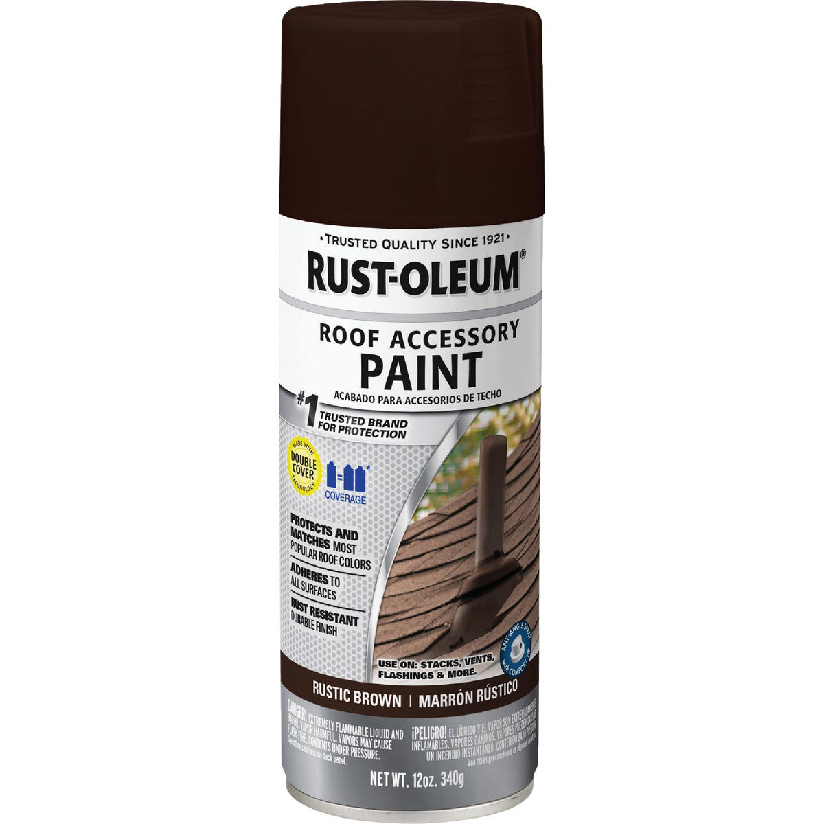 Rust-Oleum Stops Rust Roof Accessory 12 Oz. Rustic Brown Flat Anti-Rust ...