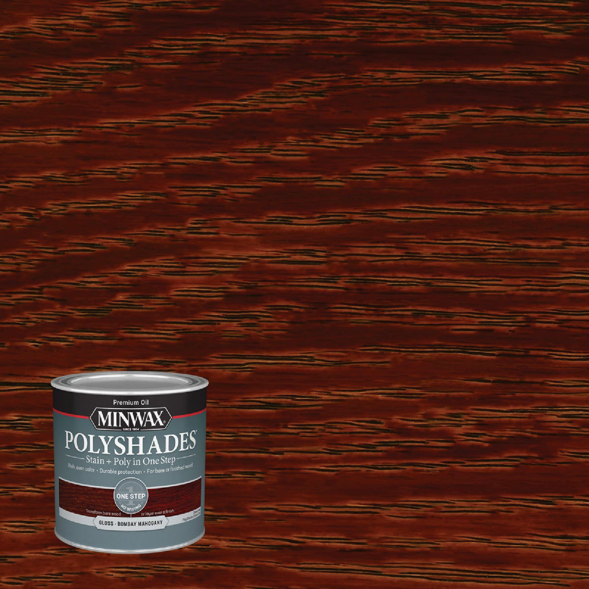 Minwax Polyshades 1/2 Pt. Gloss Stain & Finish Polyurethane In 1-Step ...