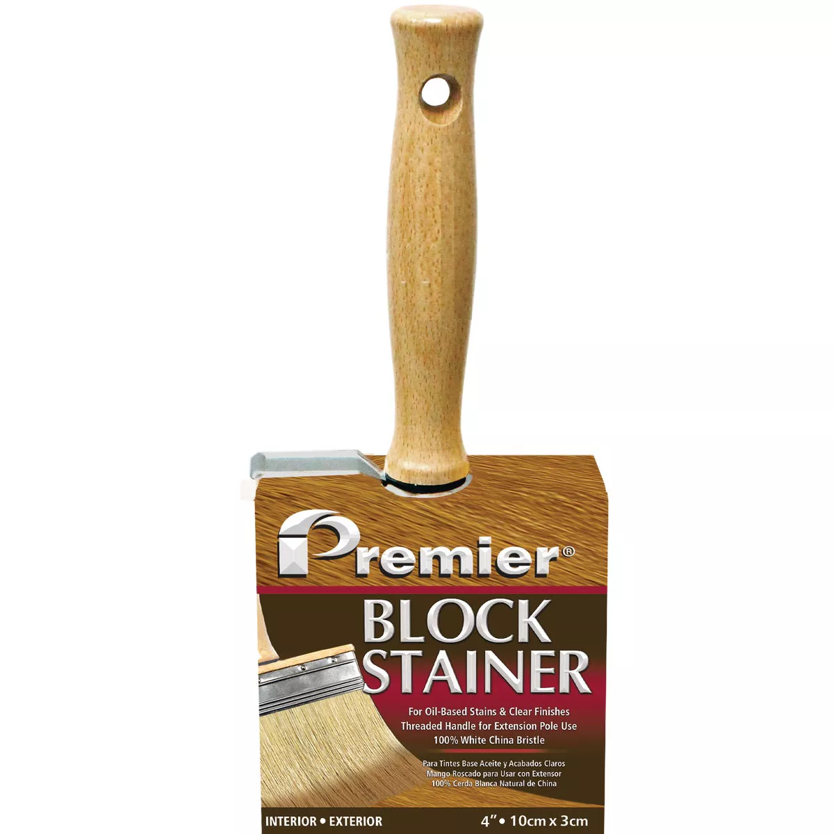 Premier 4 In. Professional Bristle Block Stain Brush | True Value Hardware