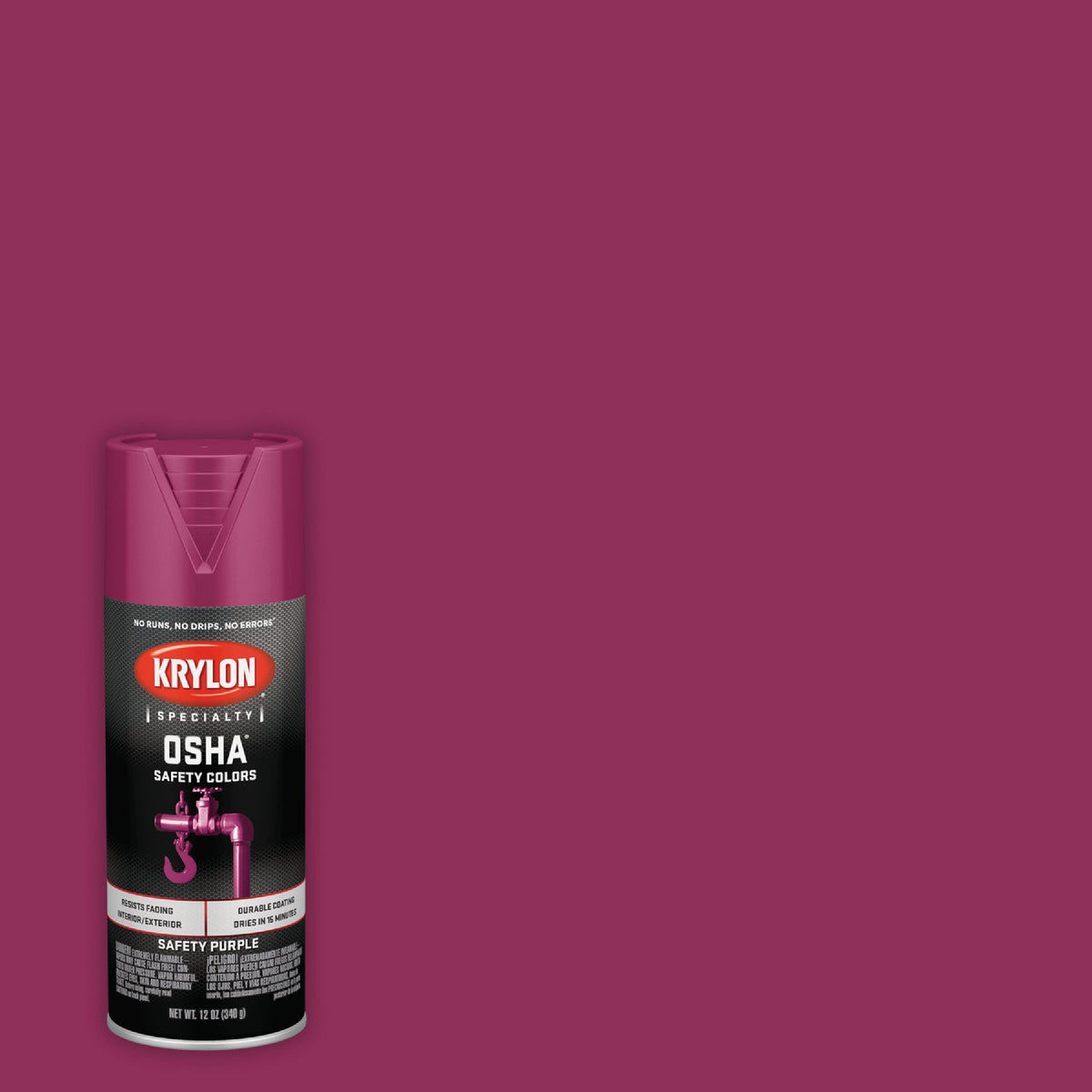 Krylon OSHA 12 Oz. Gloss Spray Paint, Safety Purple | Do it Best