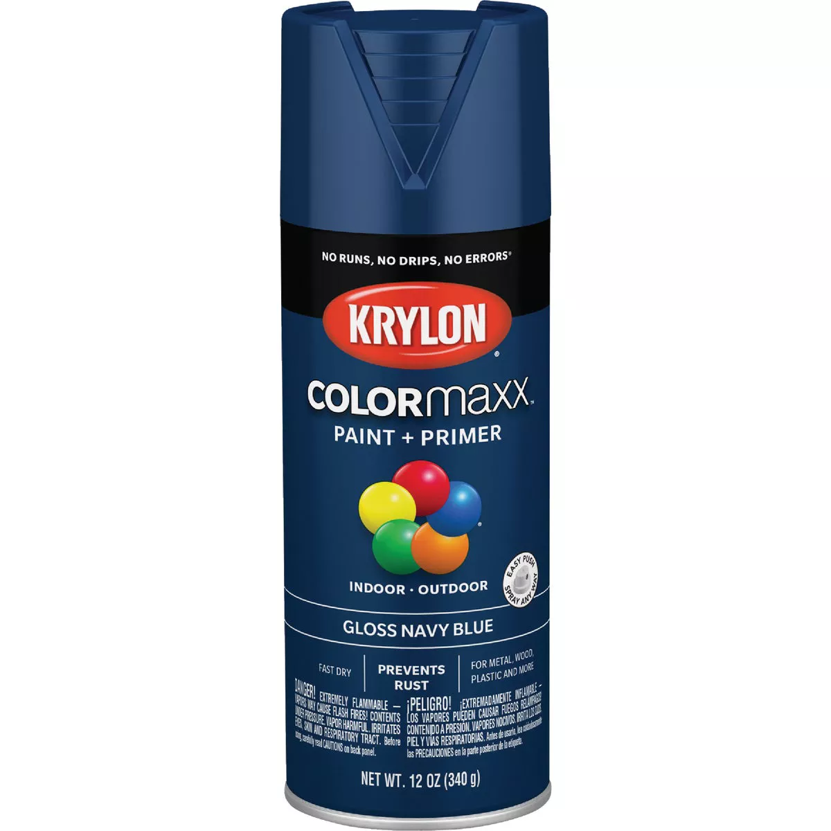 Krylon ColorMaxx 12 Oz. Gloss Spray Paint, Navy Blue | Do it Best