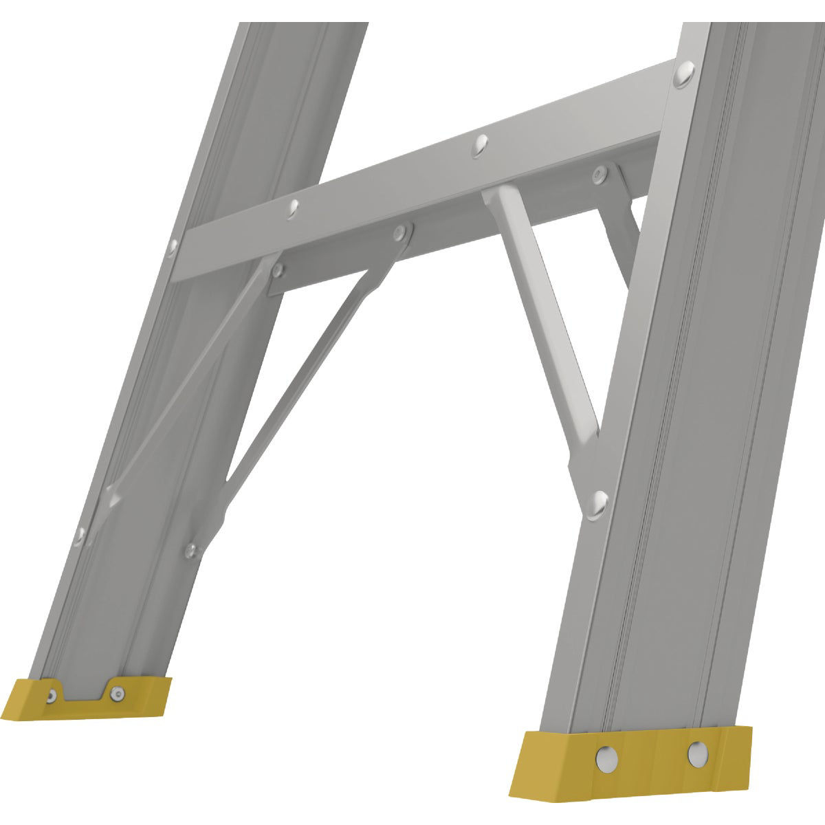 Werner 4 Ft. Aluminum Step Ladder with 225 Lb. Load Capacity Type II ...