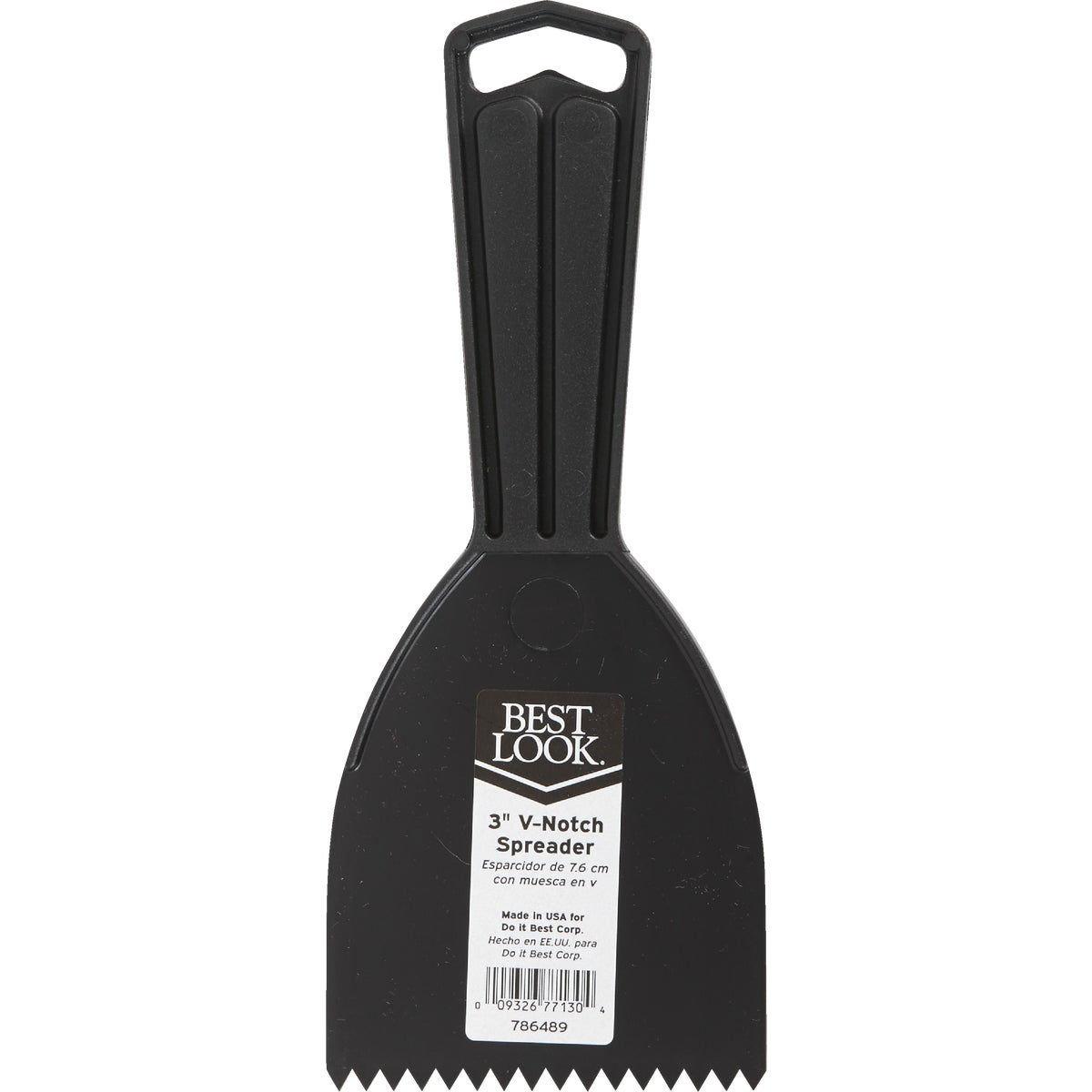 Best Look 3 In. V-Notch Plastic Adhesive Spreader | Do it Best