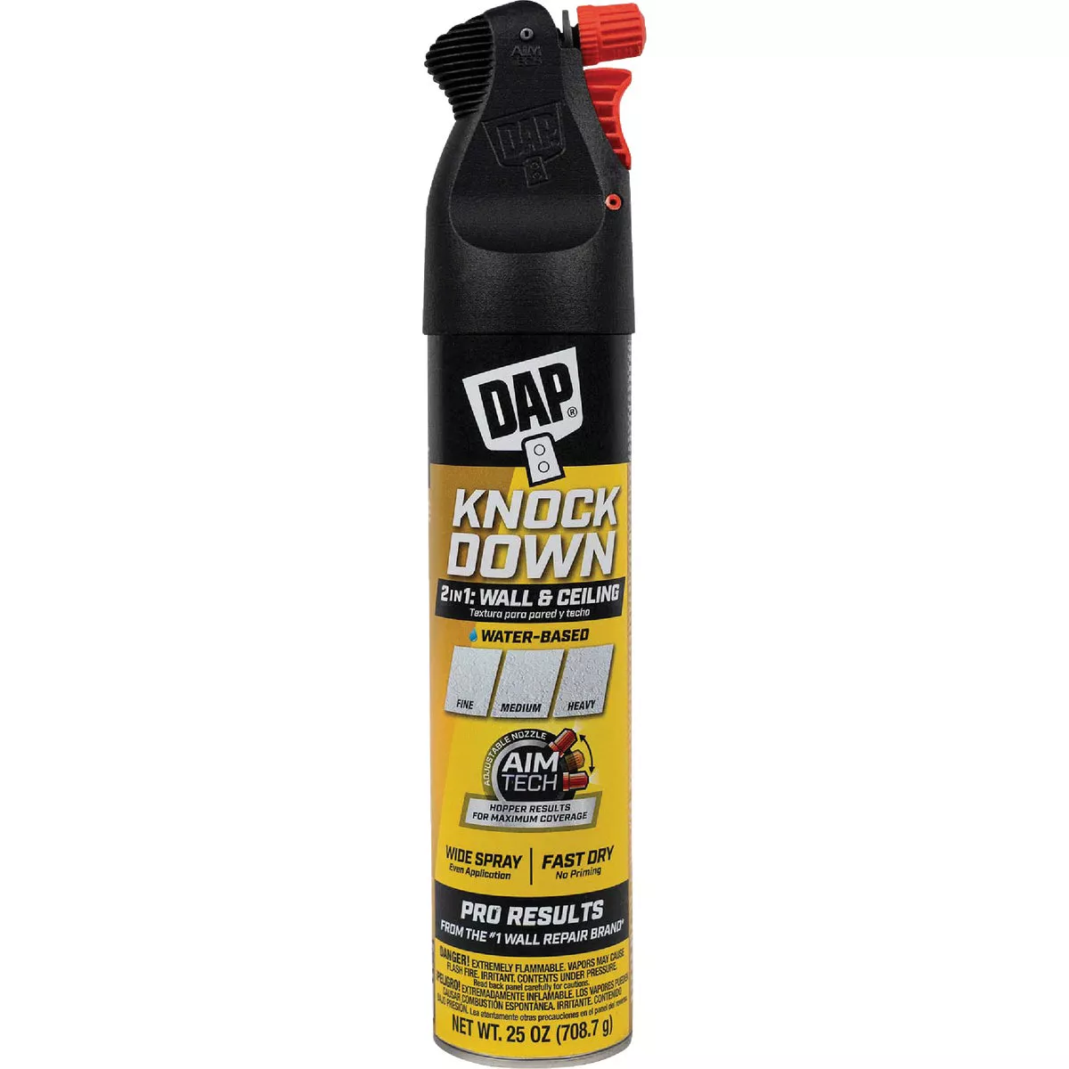 Dap 25 Oz. 2-In-1 Knockdown Water Base Spray Texture with AimTech | Do ...