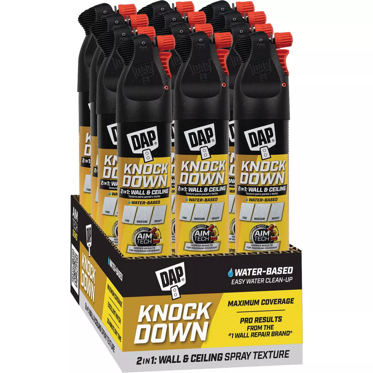 Dap 25 Oz. 2-In-1 Knockdown Water Base Spray Texture with AimTech | Do ...