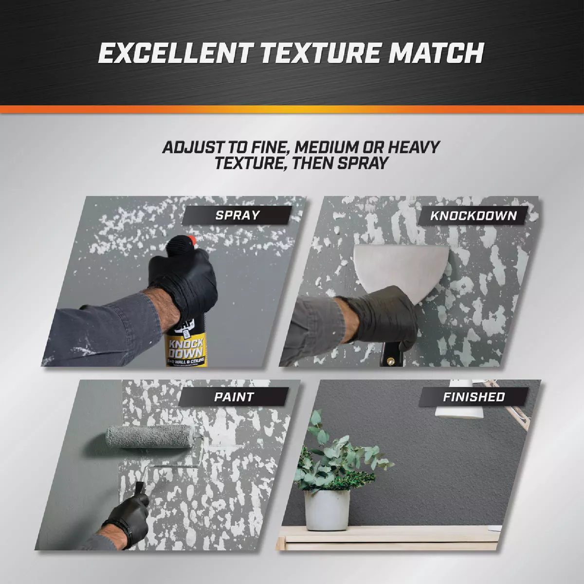 Dap 25 Oz. 2-In-1 Knockdown Water Base Spray Texture with AimTech | Do ...