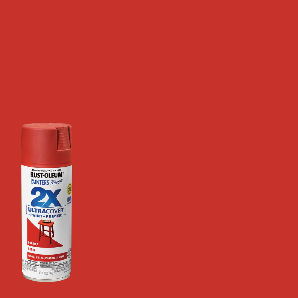 Rust-Oleum Painter's Touch 2X Ultra Cover 12 Oz. Satin Paint + Primer ...