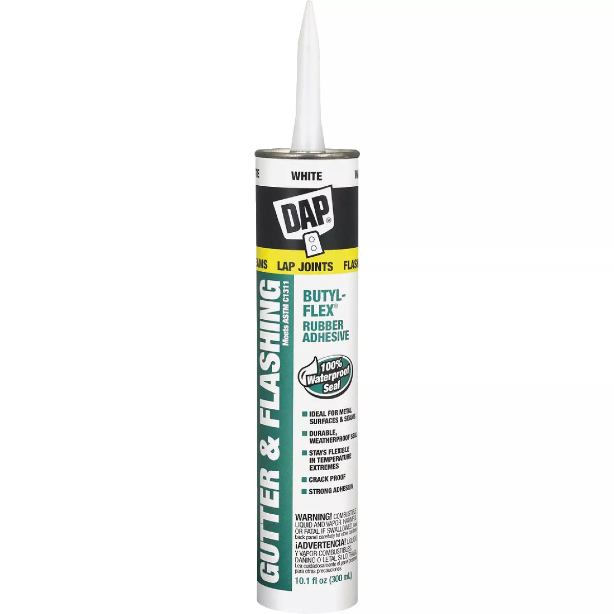 DAP BUTYL-FLEX 10.1 Oz. Gutter & Flashing Sealant, White | Do it Best