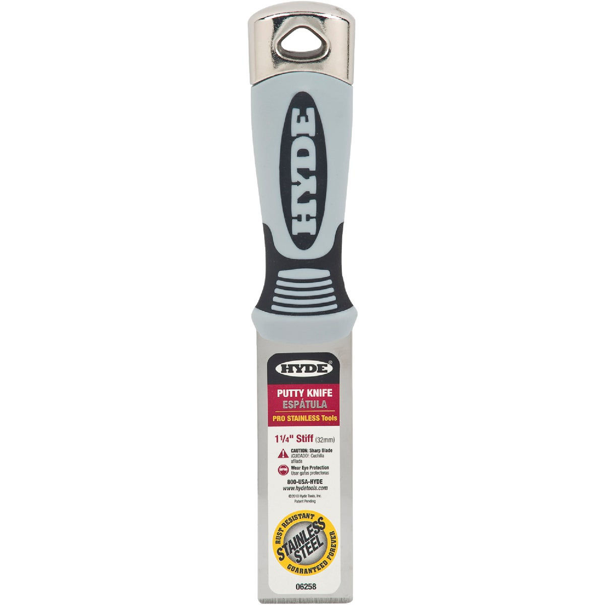 Hyde Pro Stainless Series 1-1/4 In. Extra Heavy Duty Stiff Putty Knife ...