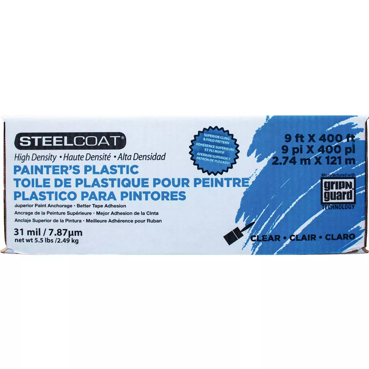 Steelcoat 9 Ft. x 400 Ft. .35 mil High-Density Plastic Sheeting | Do it ...