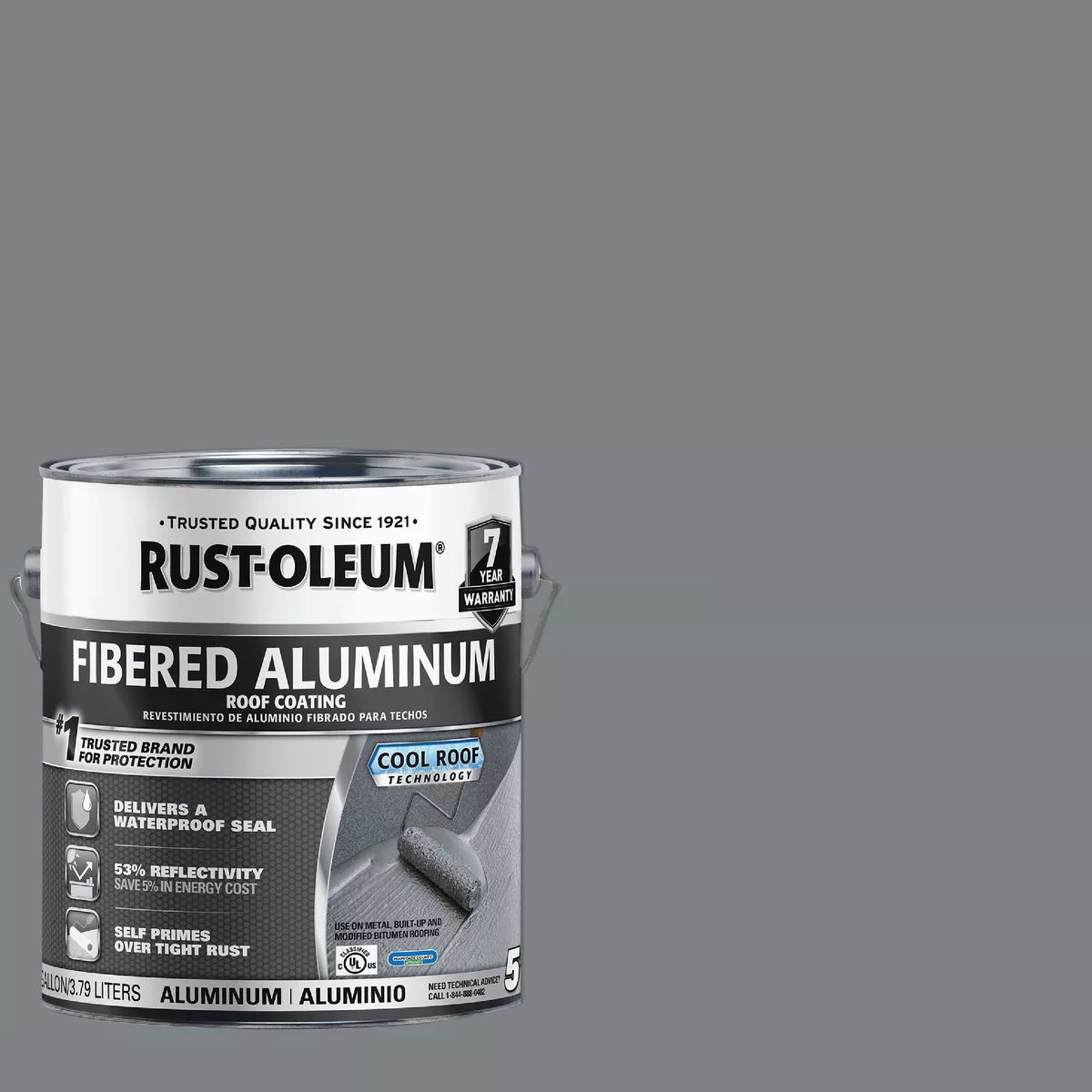 Rust-Oleum 510 1 Gal. 7-Year Fibered Aluminum Roof Coating | Do it Best