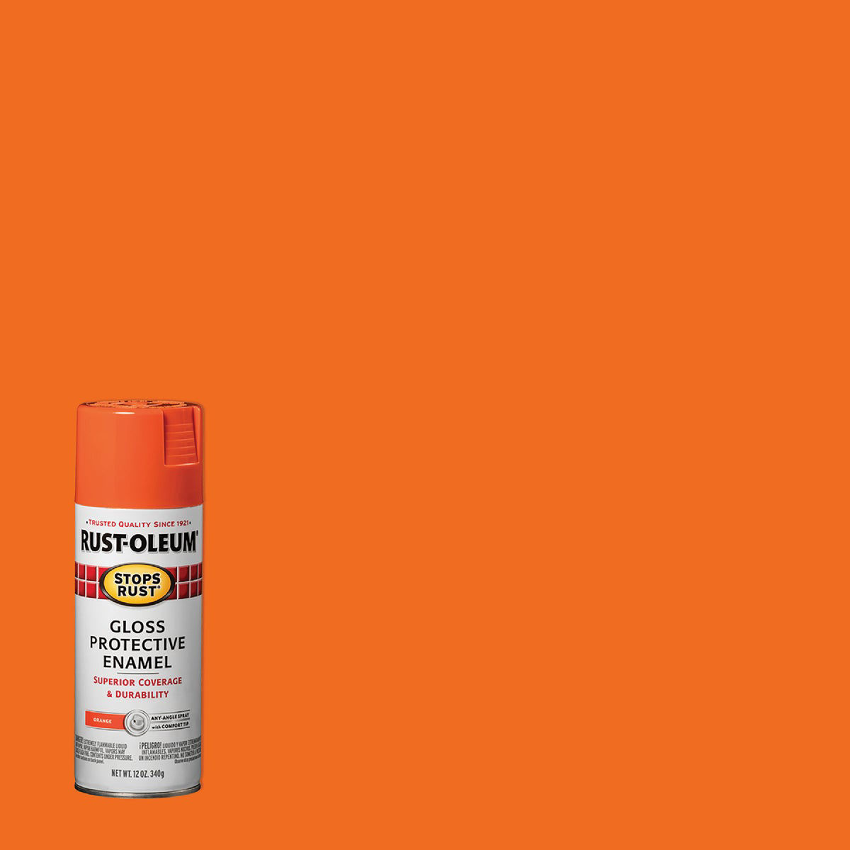 Rust-Oleum Stops Rust Orange Gloss 12 Oz. Anti-Rust Spray Paint | Do it ...