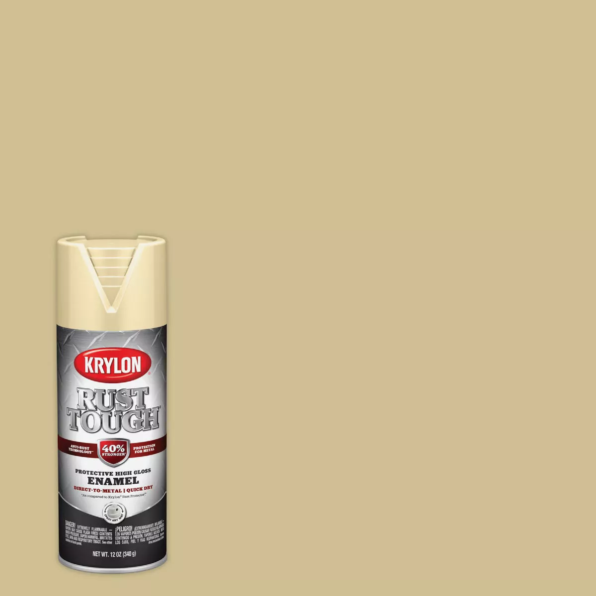 Krylon Rust Tough 12 Oz. Gloss Alkyd Enamel Spray Paint, Almond | Do it ...