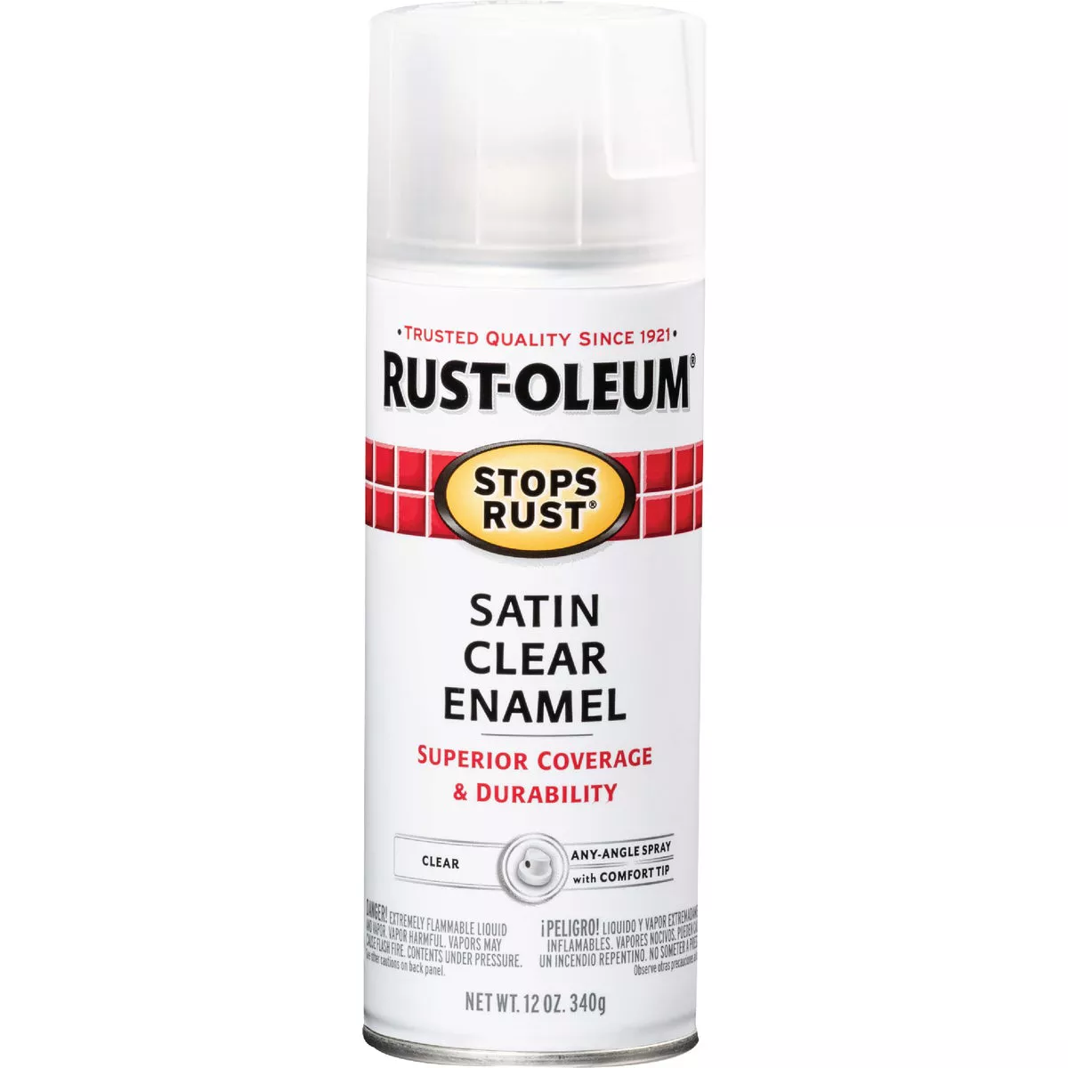 Rust-Oleum Stops Rust Clear 12 Oz. Satin Anti-Rust Spray Paint | Do it Best