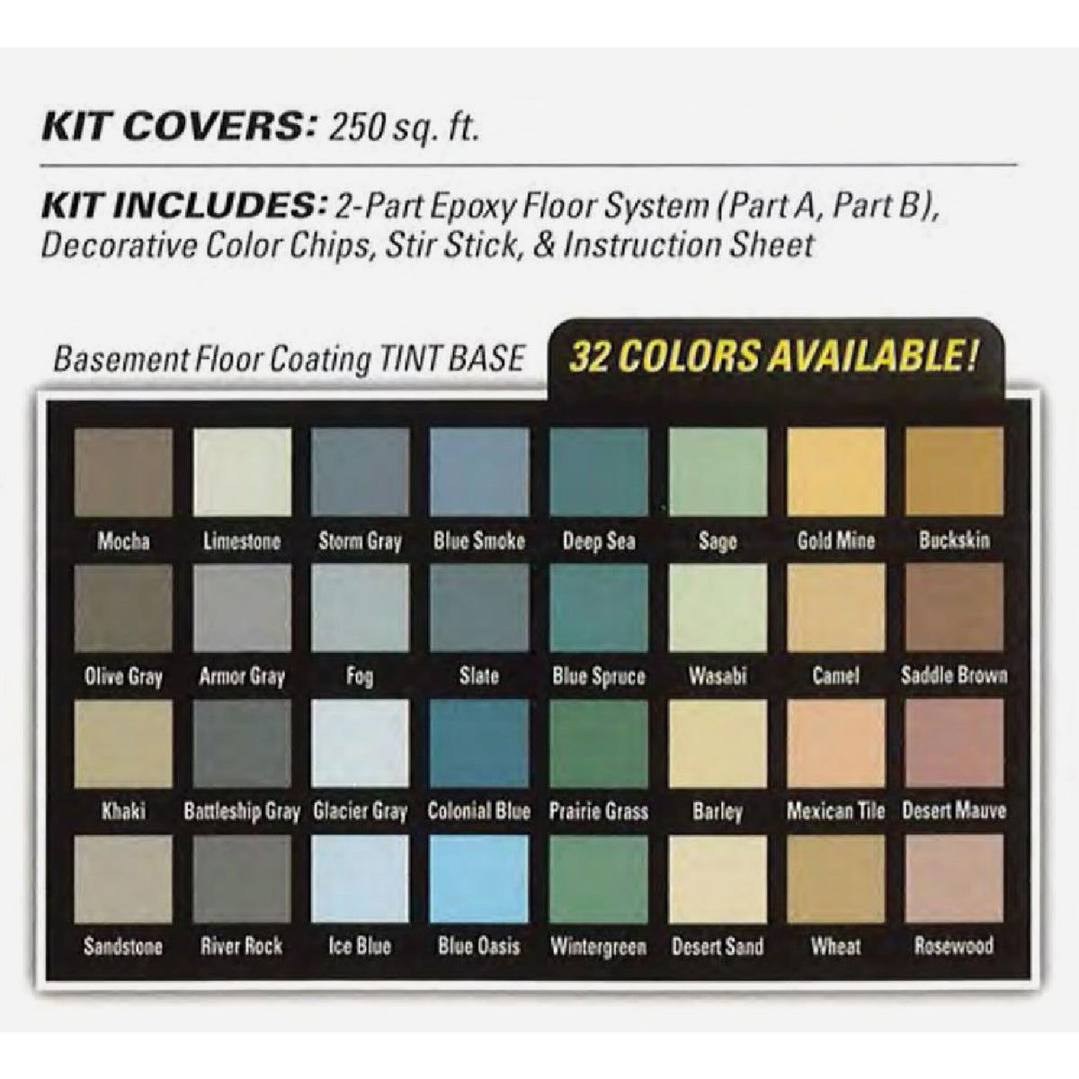 Rust-Oleum Epoxyshield 120 Oz. Satin Gray Basement Floor Coating Kit ...